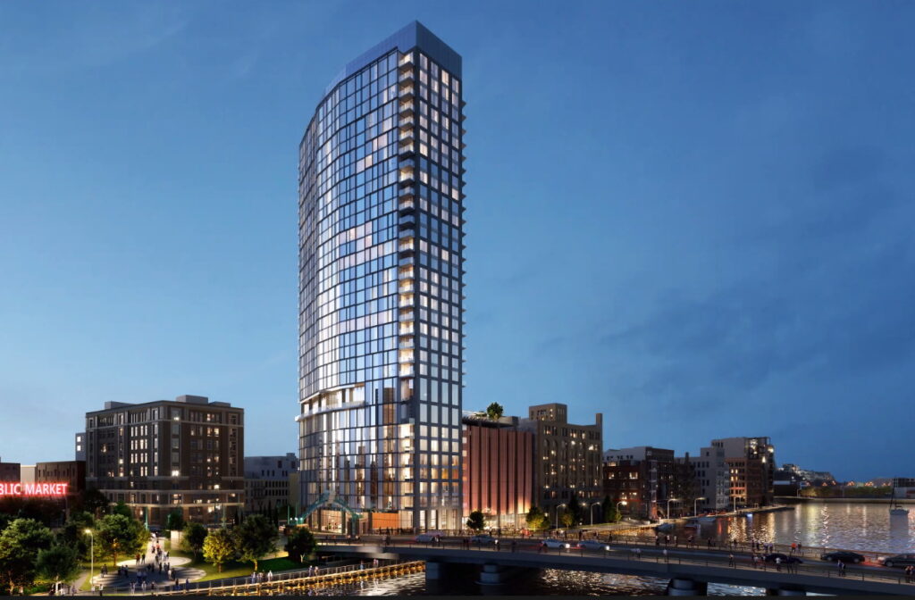 333 North Water Street in Milwaukee, WI (Hines) | W.E. O'Neil Construction